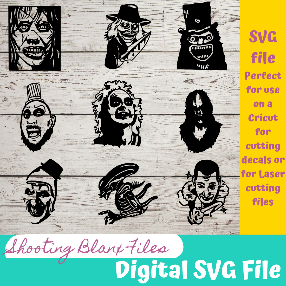 Horror Movie Characters SVG Files – CCCreationz