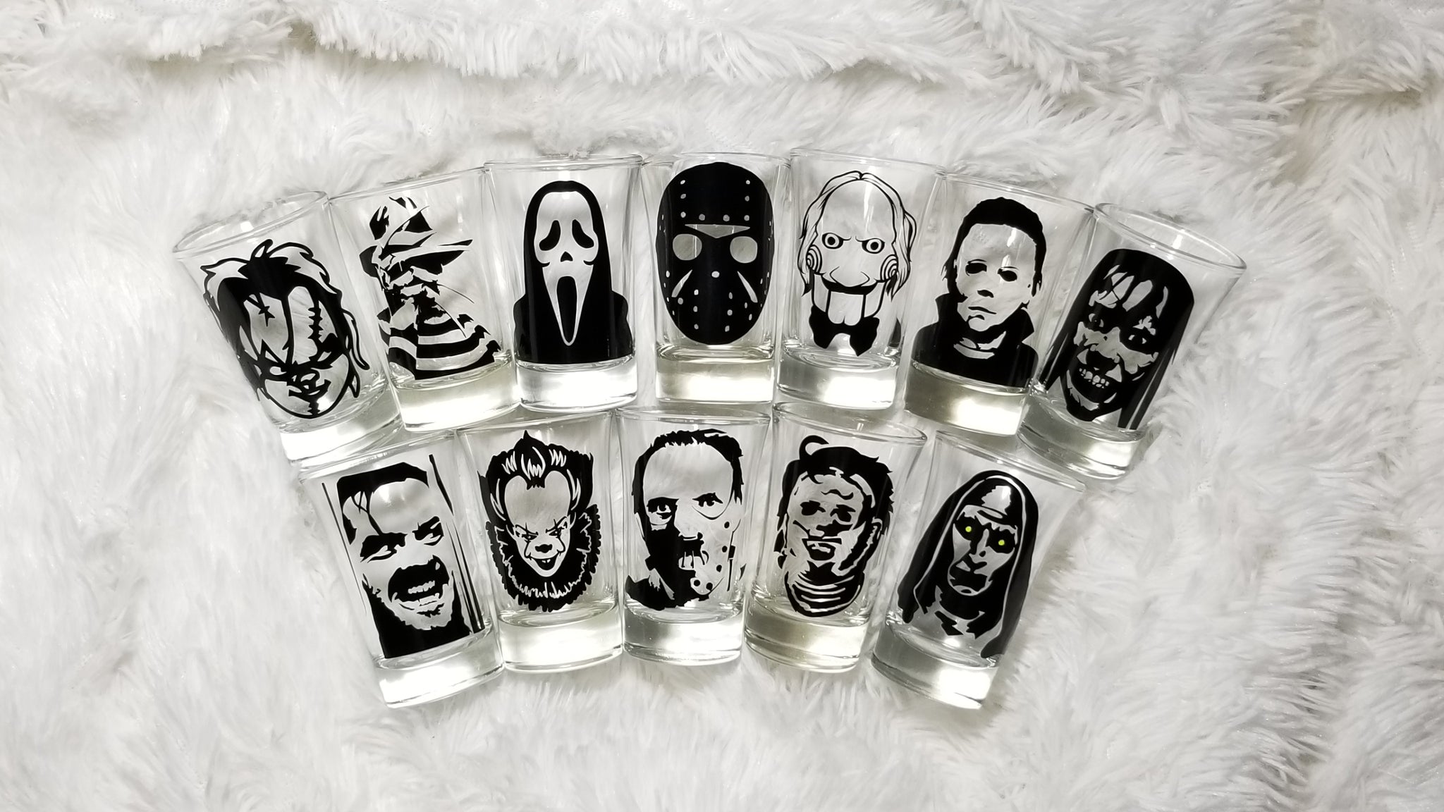 Classic Horror shot glasses set of 12 – CCCreationz